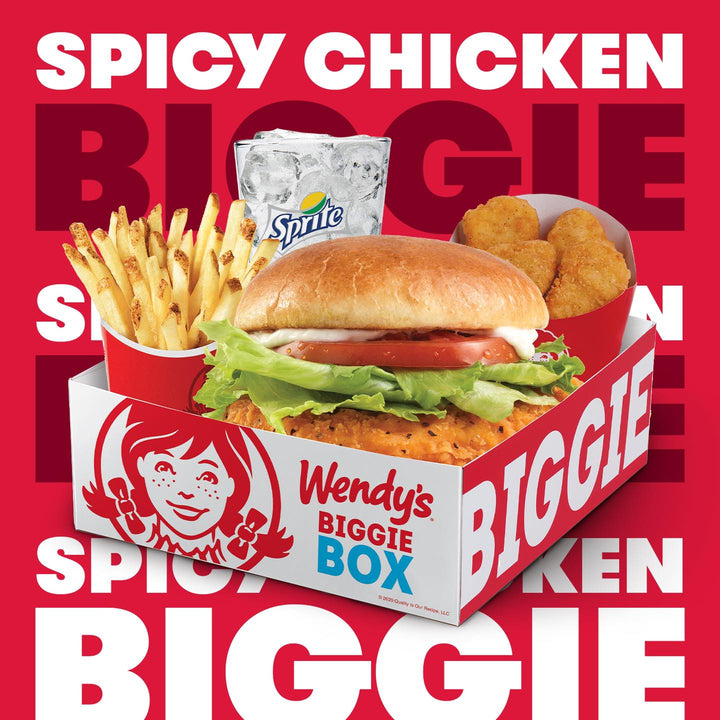 Wendy's Spicy Chicken Biggie Box – Cabbie JA